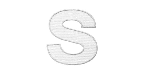 Bokstaver S NSF Bokstav S Hvit - Speider-Sport AS