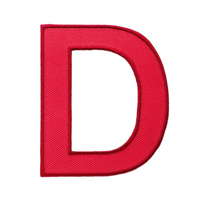 Bokstaver D NSF Bokstav D Rød - Speider-Sport AS