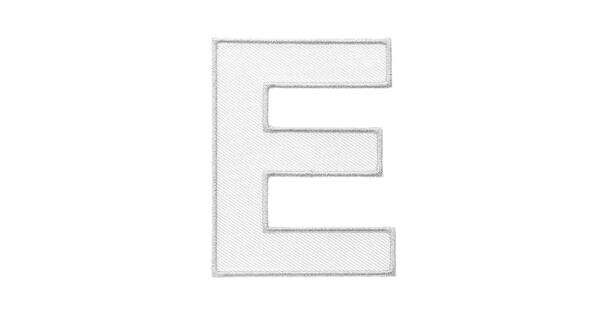 Bokstaver E NSF Bokstav E Hvit - Speider-Sport AS