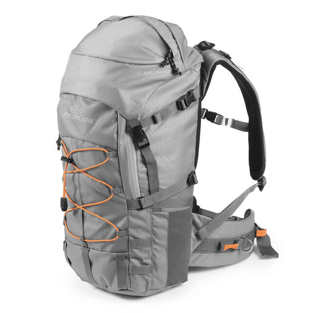 Tursekk med pulkfeste Fjellpulken Harness Pack 35 liter Grey - Speider ...
