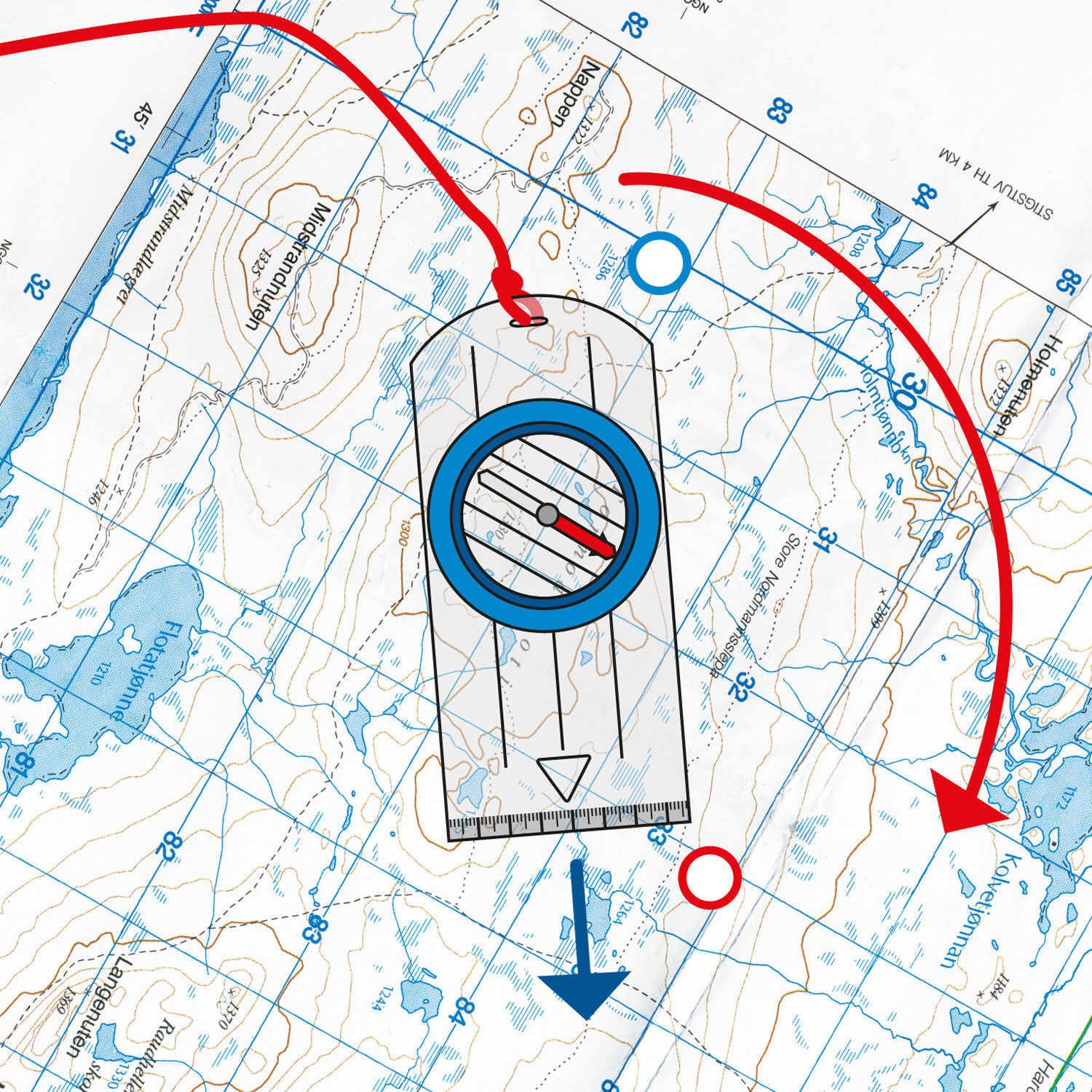 Slik tar du ut kompasskurs